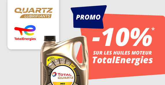 Promo Total Quartz : -10% sur les huiles moteur Quartz