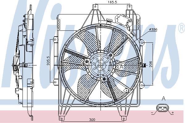 Ventilateur de refroidissement du moteur NISSENS 85882 au meilleur prix ...