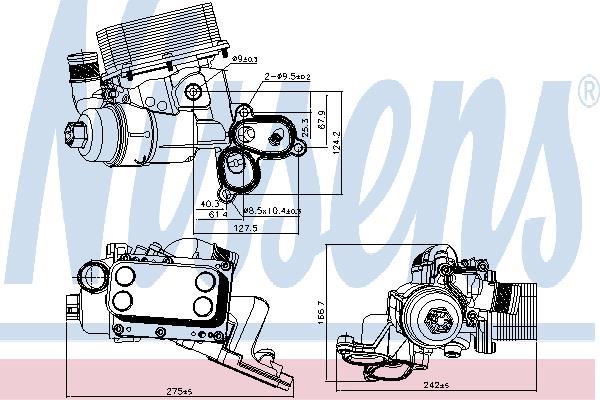 Radiateur d'huile moteur NISSENS 90924 au meilleur prix - Oscaro
