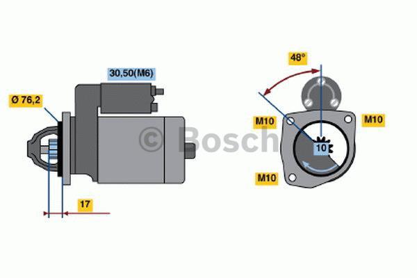 Démarreur BOSCH 0 001 112 033 au meilleur prix - Oscaro