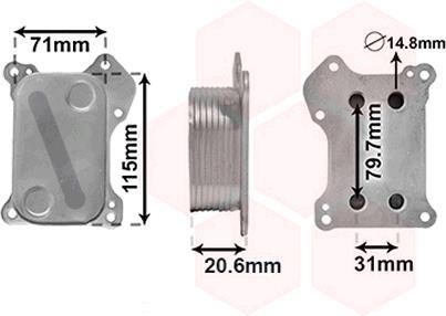 Radiateur d'huile moteur VAN WEZEL 17013702 au meilleur prix - Oscaro