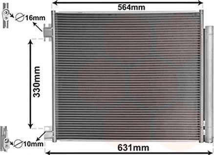 Condenseur, climatisation VAN WEZEL 33005422 au meilleur prix - Oscaro