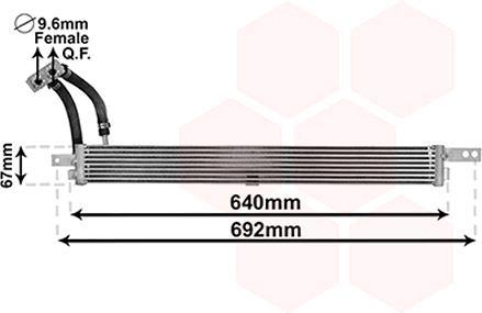 Radiateur d'huile de boîte automatique VAN WEZEL 37003675 au meilleur ...