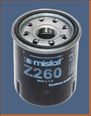 Filtre à huile MISFAT FILTRATION Z260 au meilleur prix - Oscaro