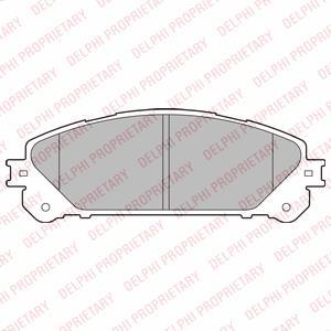 Jeu de 4 plaquettes de frein DELPHI LP2201 au meilleur prix - Oscaro.com