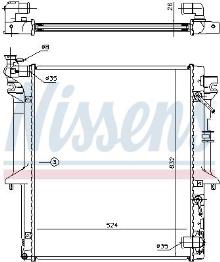 Radiateur moteur NISSENS - 62896 au meilleur prix - Oscaro.com