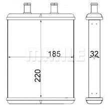 Radiateur de chauffage IVECO Daily IV Fourgon 40C15V17 3.0 TD long tôlé ...