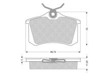VW (SVW) 5QD 698 451 - Jeu de 4 plaquettes de frein