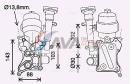 Radiador de aceite, aceite motor AVA Deutschland GmbH OL3686H al mejor ...
