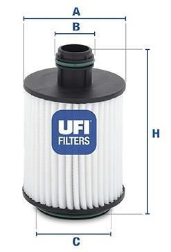 Filtro de aceite UFI FILTERS SPA 25.093.00 - al mejor precio - Oscaro.es