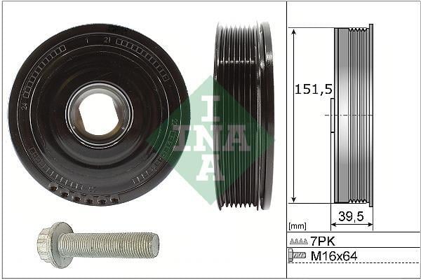 Kit de poulies, vilebrequin Schaeffler INA 544 0177 20 au meilleur prix ...