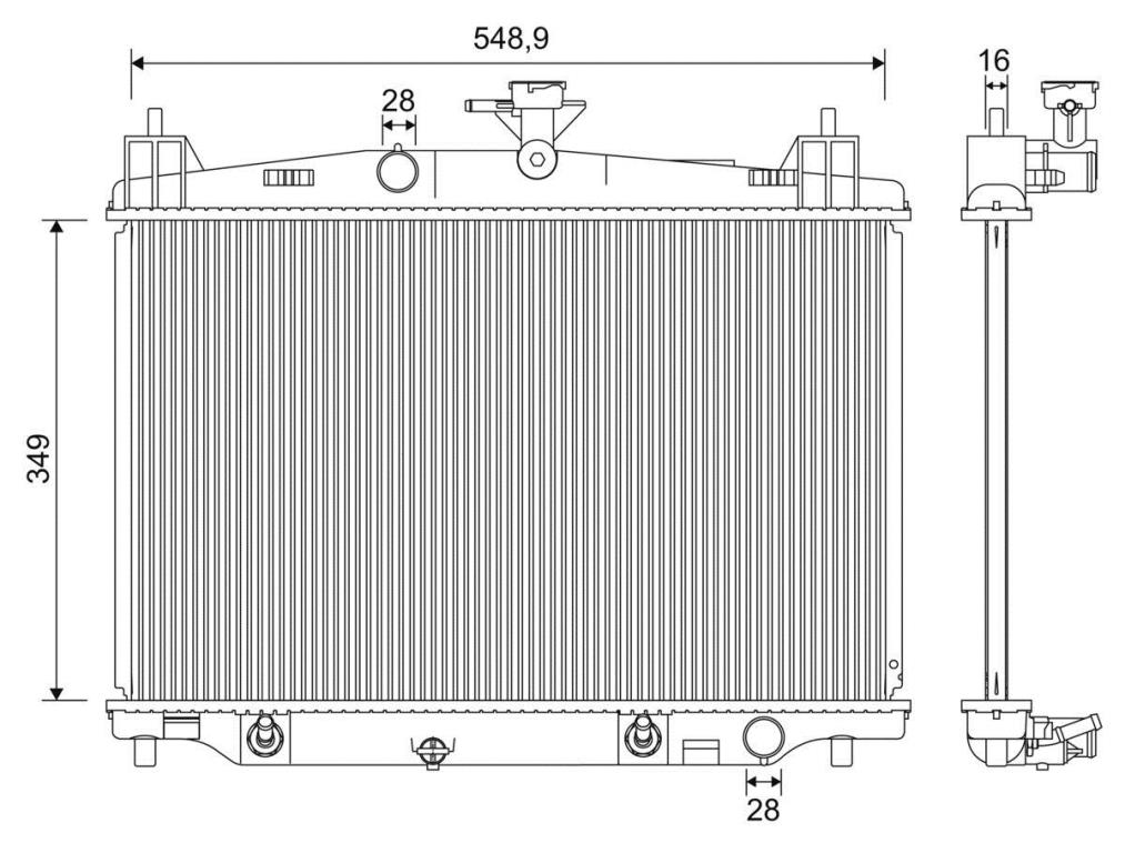 Radiateur moteur VALEO 701246 au meilleur prix - Oscaro