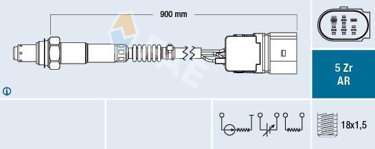 Sonde lambda FAE 75102 au meilleur prix - Oscaro