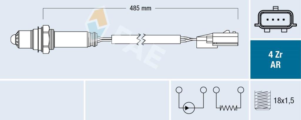 Sonde lambda FAE 75634 au meilleur prix - Oscaro