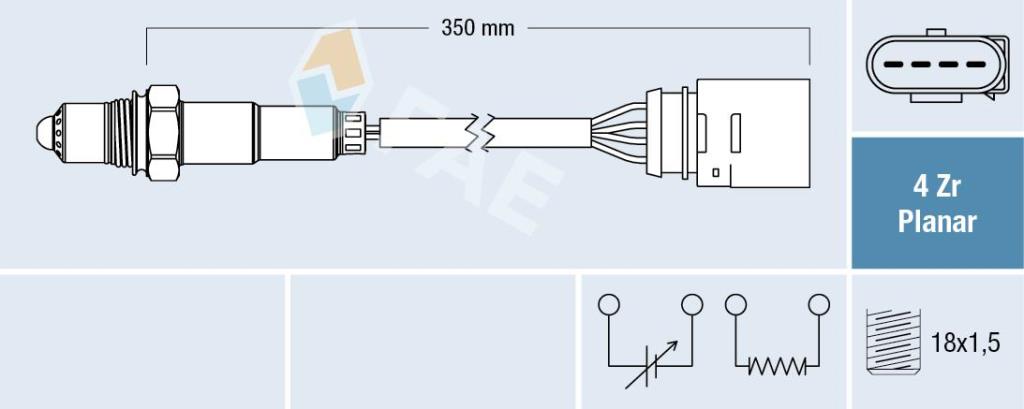 Sonde lambda FAE 77201 au meilleur prix - Oscaro