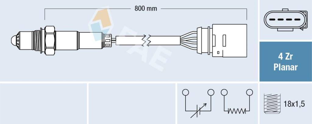 Sonde lambda FAE 77203 au meilleur prix - Oscaro