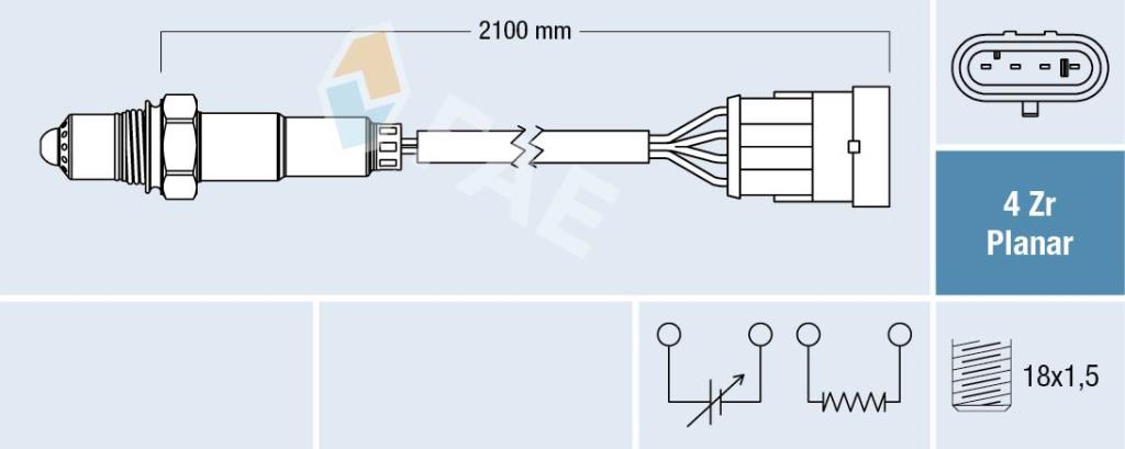 Sonde lambda FAE 77227 au meilleur prix - Oscaro