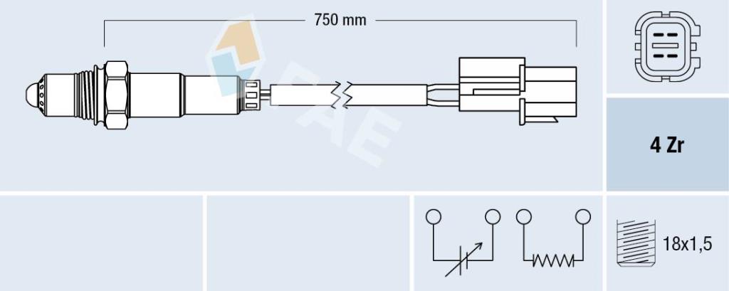 Sonde lambda FAE 77291 au meilleur prix - Oscaro