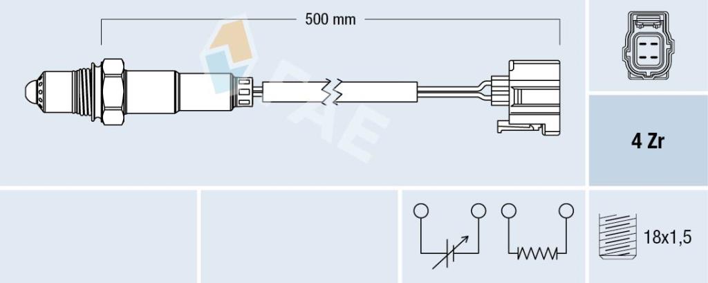 Sonde lambda FAE 77501 au meilleur prix - Oscaro