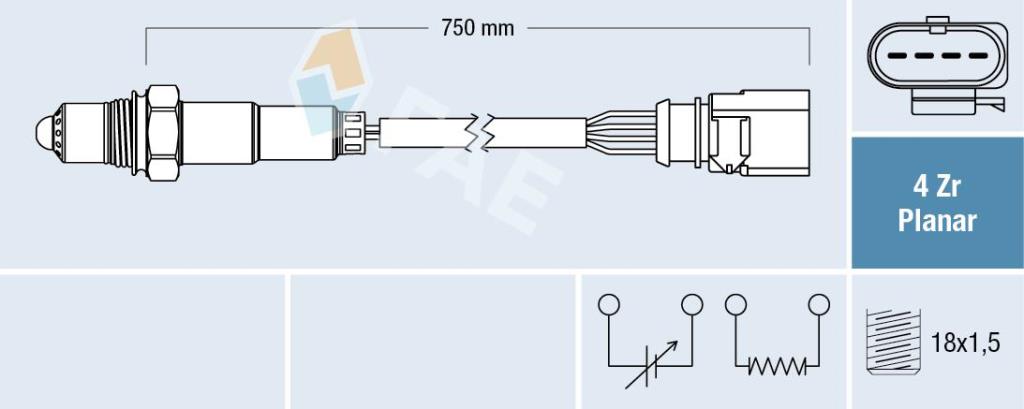 Sonde lambda FAE 77901 au meilleur prix - Oscaro