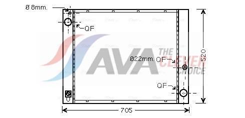 Radiateur moteur AVA Deutschland GmbH AU2183 au meilleur prix - Oscaro
