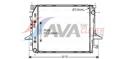 Radiateur moteur AVA Deutschland GmbH AU2198 au meilleur prix - Oscaro