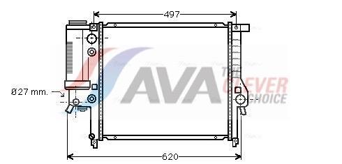 Radiateur moteur AVA Deutschland GmbH BW2125 au meilleur prix - Oscaro