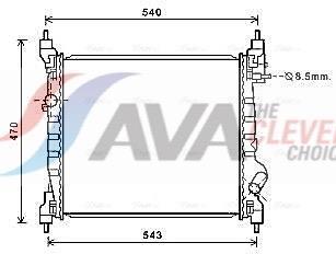 Radiateur moteur AVA Deutschland GmbH CT2070 au meilleur prix - Oscaro