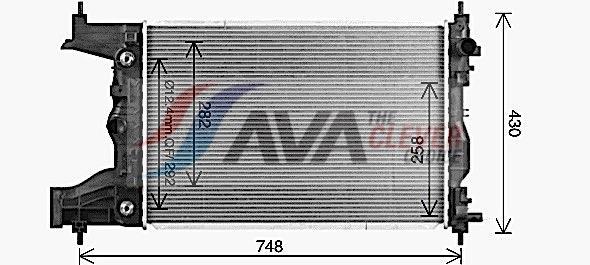 Radiateur moteur AVA Deutschland GmbH CT2086 au meilleur prix - Oscaro