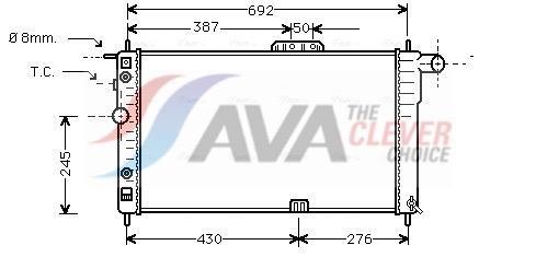 Radiateur moteur AVA Deutschland GmbH DW2003 au meilleur prix - Oscaro