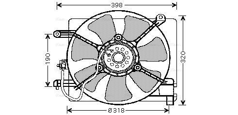Ventilateur de refroidissement du moteur AVA Deutschland GmbH DW7515 au ...
