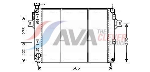 Radiateur moteur AVA Deutschland GmbH JE2017 au meilleur prix - Oscaro