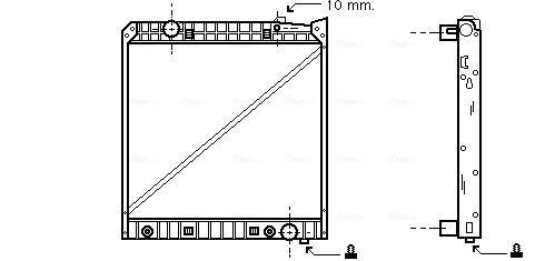 Radiateur moteur AVA Deutschland GmbH ME2148 au meilleur prix - Oscaro