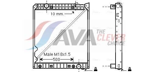 Radiateur moteur AVA Deutschland GmbH ME2236 au meilleur prix - Oscaro