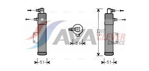 Filtre déshydrateur du circuit de climatisation AVA Deutschland GmbH ...