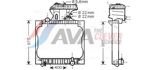 Radiateur moteur AVA Deutschland GmbH MN2015 au meilleur prix - Oscaro