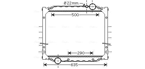 Radiateur moteur AVA Deutschland GmbH MN2046 au meilleur prix - Oscaro