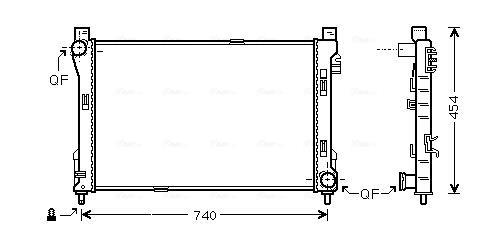 Radiateur moteur AVA Deutschland GmbH MS2288 au meilleur prix - Oscaro
