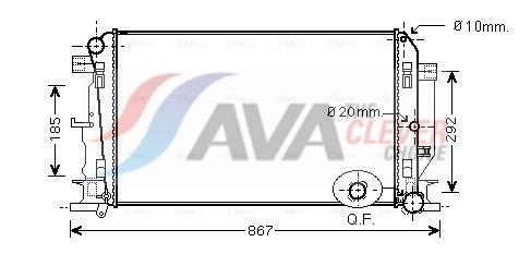Radiateur moteur AVA Deutschland GmbH MS2402 au meilleur prix - Oscaro