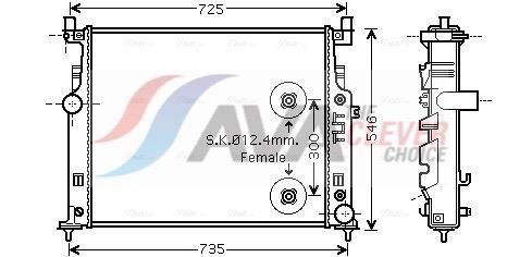 Radiateur moteur AVA Deutschland GmbH MS2458 au meilleur prix - Oscaro