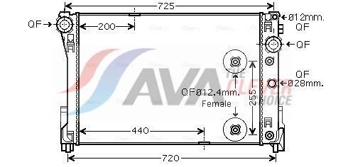 Radiateur moteur AVA Deutschland GmbH MS2491 au meilleur prix - Oscaro