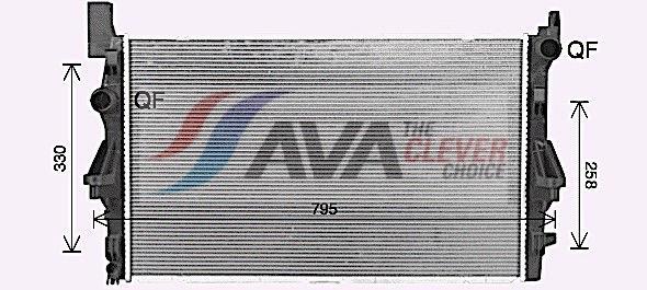 Radiateur moteur AVA Deutschland GmbH MS2732 au meilleur prix - Oscaro