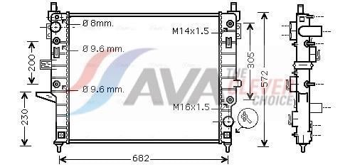 Radiateur moteur AVA Deutschland GmbH MSA2332 au meilleur prix - Oscaro