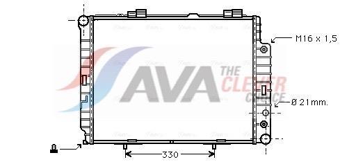 Radiateur moteur AVA Deutschland GmbH MSA2283 au meilleur prix - Oscaro