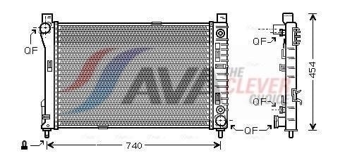 Radiador, refrigeración del motor AVA Deutschland GmbH MSA2286 al mejor ...