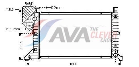 Radiateur moteur AVA Deutschland GmbH MSA2300 au meilleur prix - Oscaro