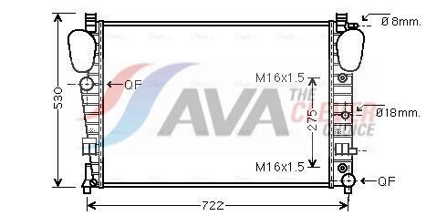 Radiateur moteur AVA Deutschland GmbH MSA2306 au meilleur prix - Oscaro
