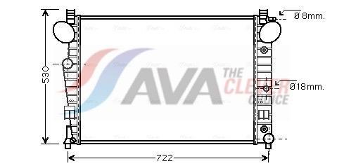 Radiateur moteur AVA Deutschland GmbH MSA2308 au meilleur prix - Oscaro