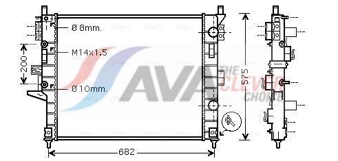 Radiateur moteur AVA Deutschland GmbH MSA2331 au meilleur prix - Oscaro