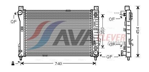 Radiateur moteur AVA Deutschland GmbH MSA2464 au meilleur prix - Oscaro
